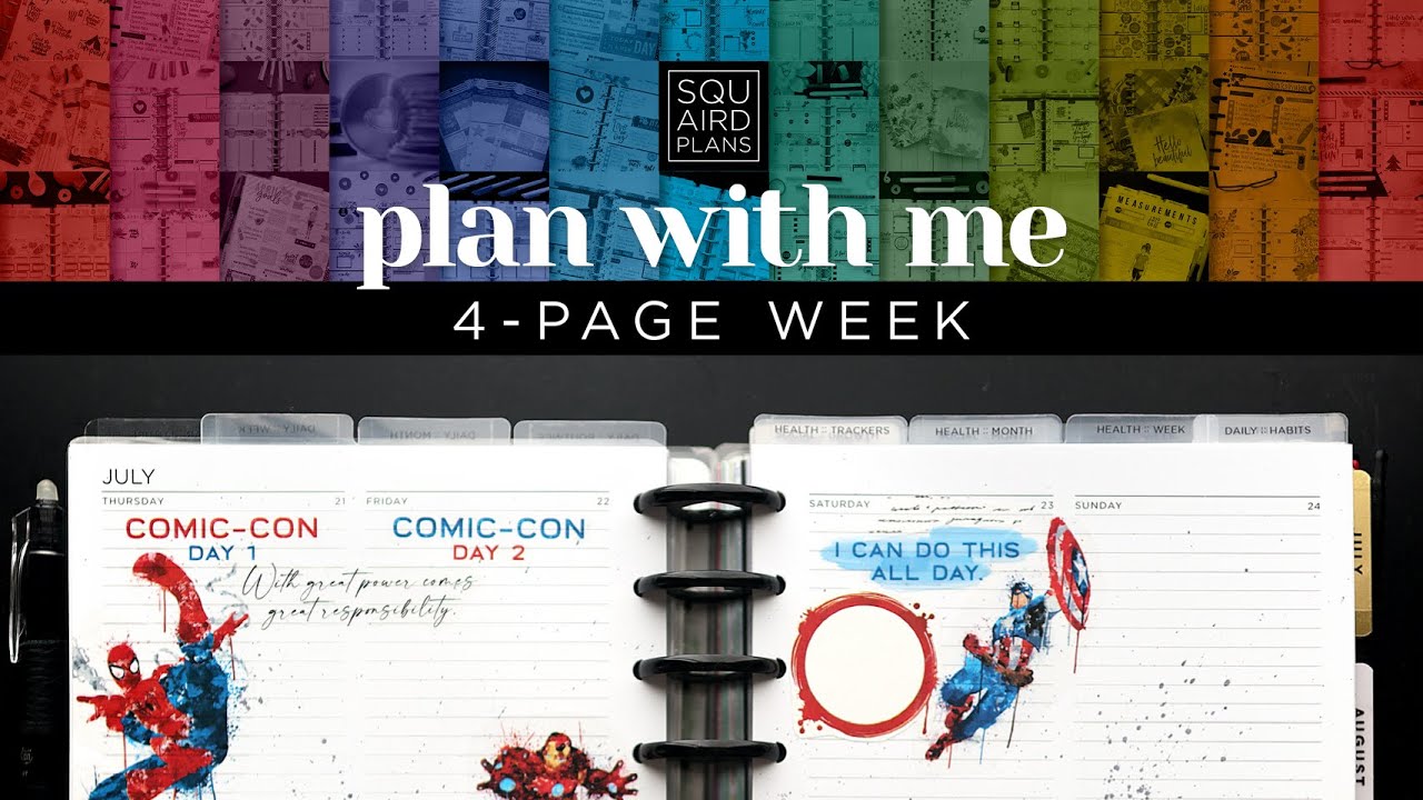 Plan with Me :: Comic-Con Planner Theme :: Classic Happy Planner 4-Day ...