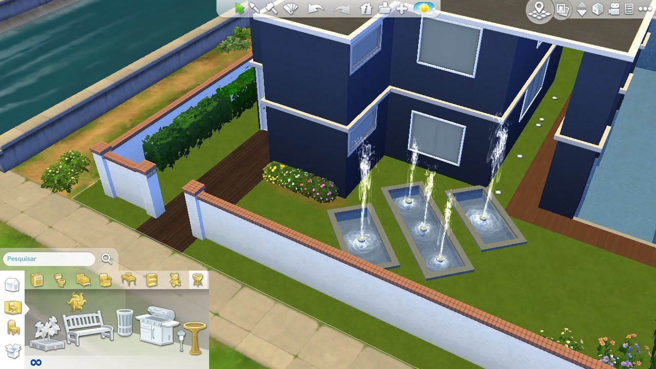 the sims 4, pool house - YouTube