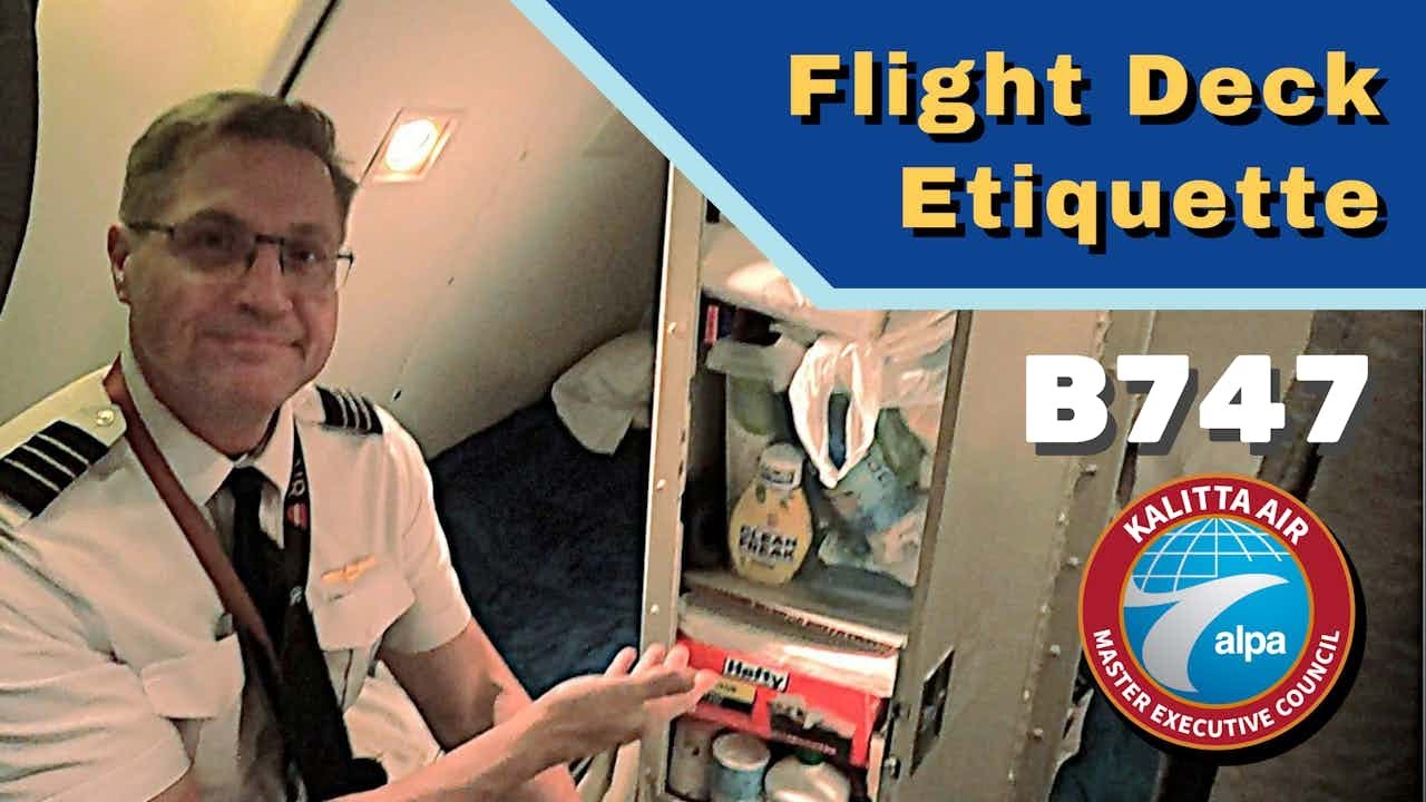 Kalitta Air Pilots Boeing 747 Flight Deck Etiquette - YouTube