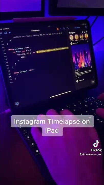 Timelapse of the Instagram news feed built on iPad using Playgrounds! 🤓📸 - YouTube