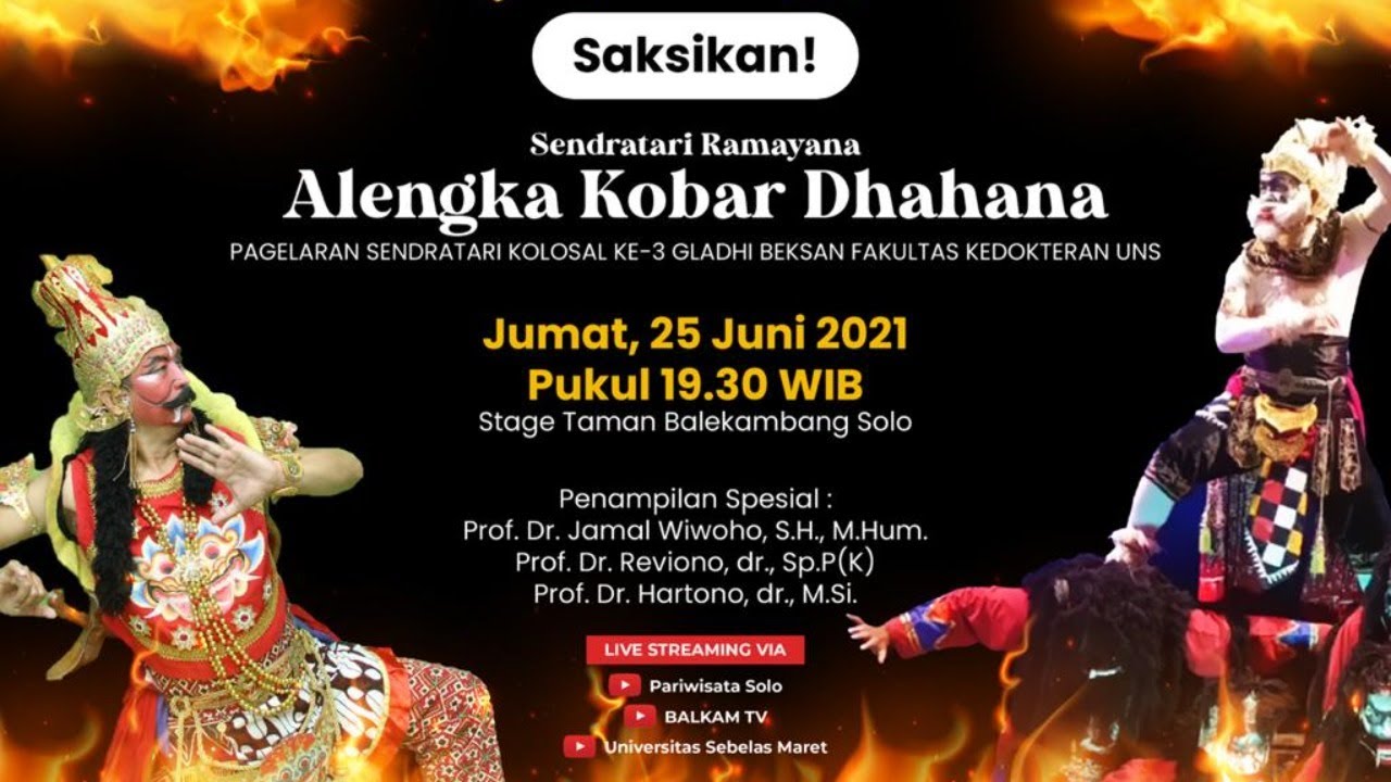 Sendratari Ramayana "ANOMAN OBONG" Alengka Kobar Dhahana - YouTube
