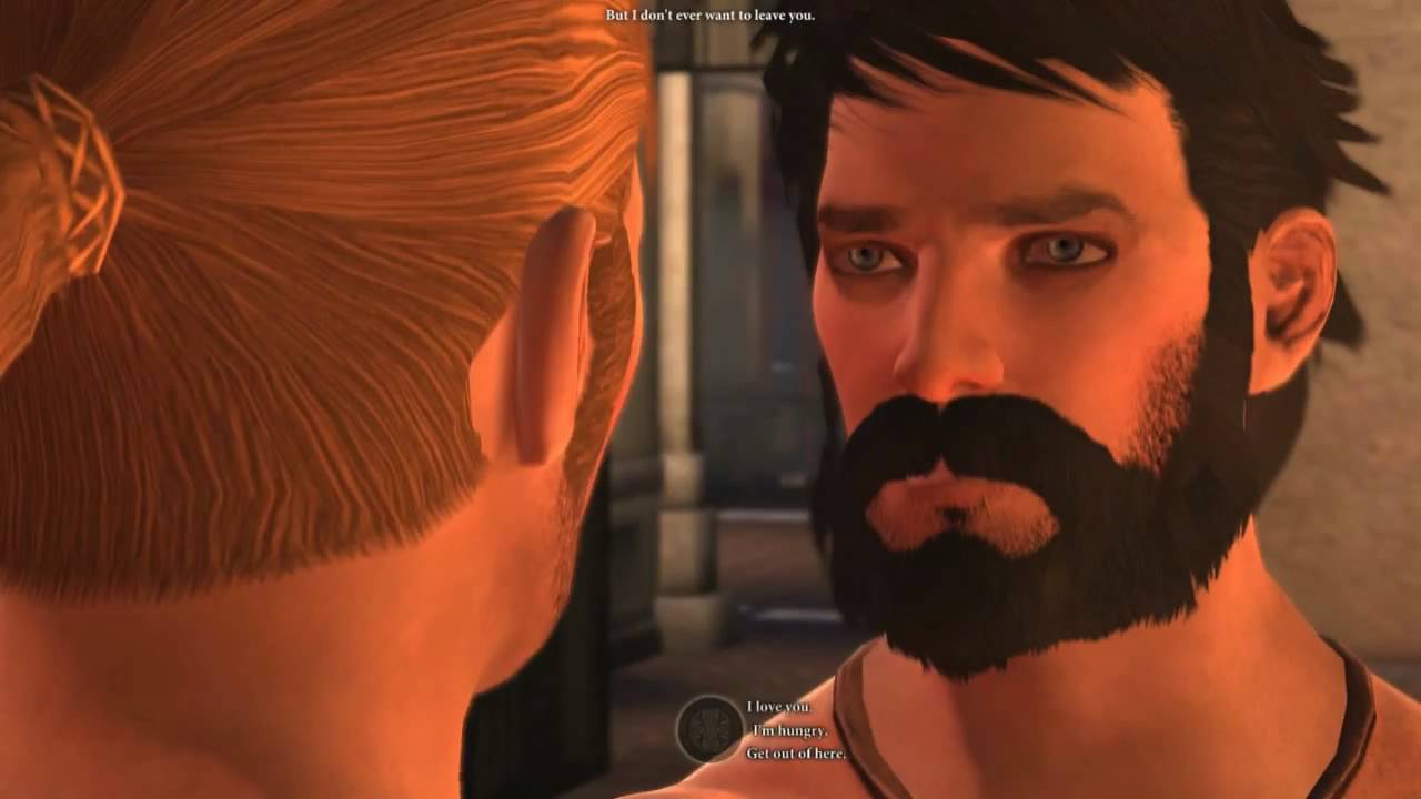 Dragon Age 2 Topless Romance Scene between Male Hawke and Anders - YouTube
