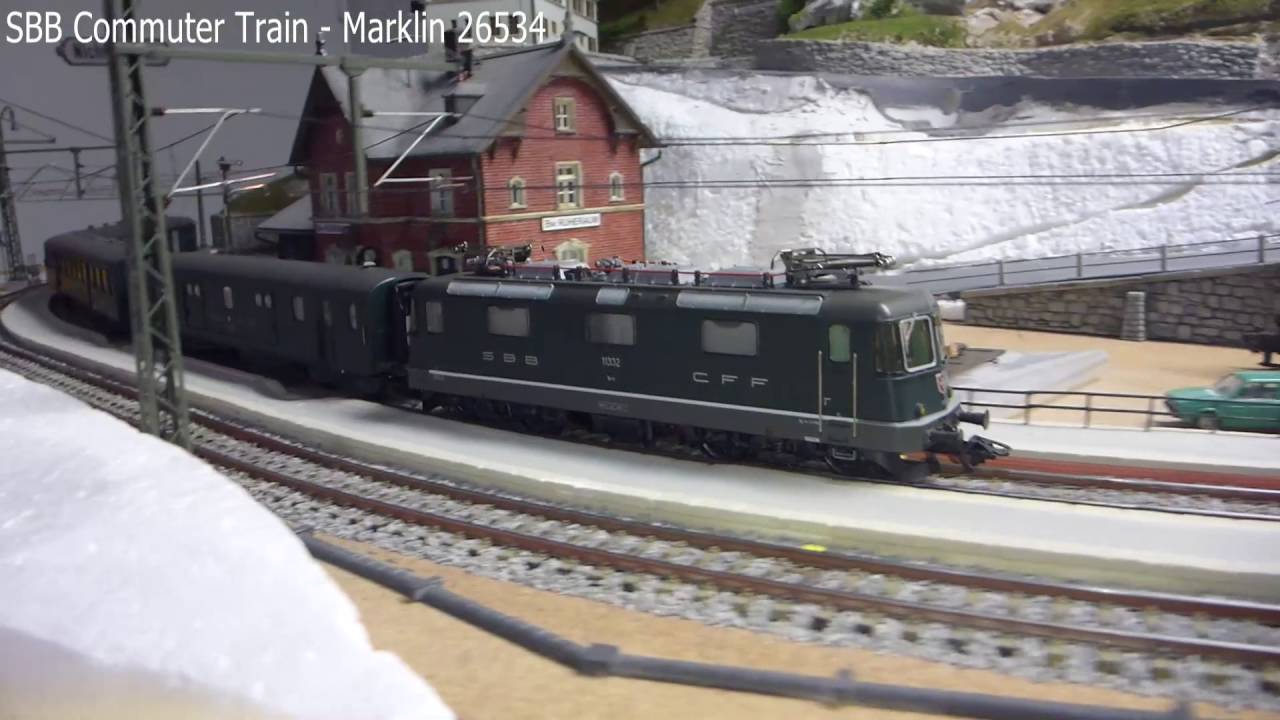Marklin 26534 SBB Commuter Train - YouTube