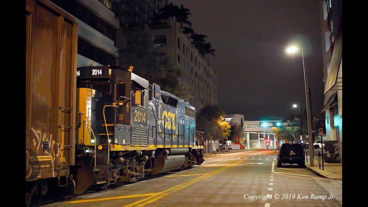 CSX Street Running - Tampa, FL - February 4, 2019 - YouTube