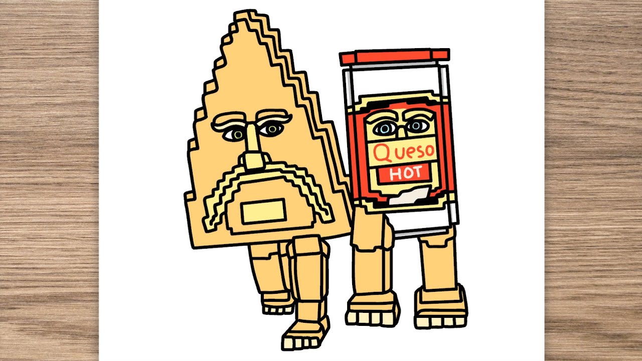 How to draw Chipso and Queso from Steal a Brainrot - YouTube