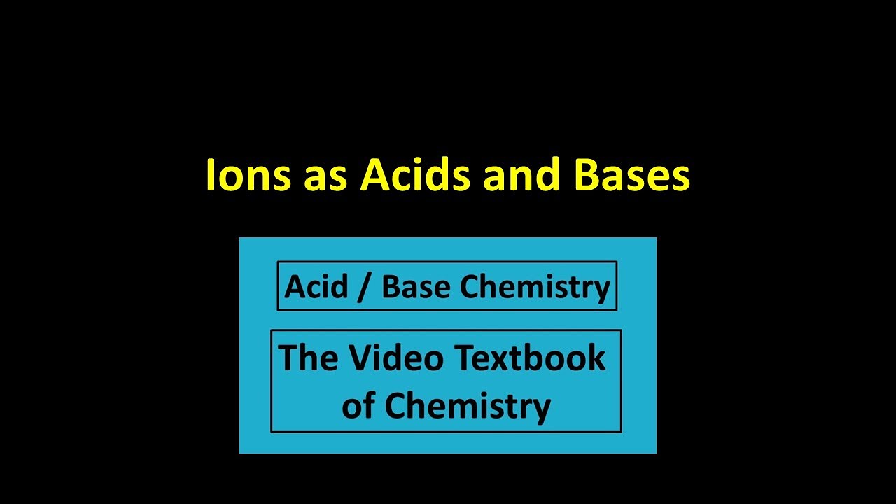 Ions as Acids and Bases - YouTube