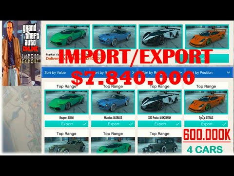 GTA 5 Online Import/Export Selling Cars With Huge Bonus 600K (Weekly ...