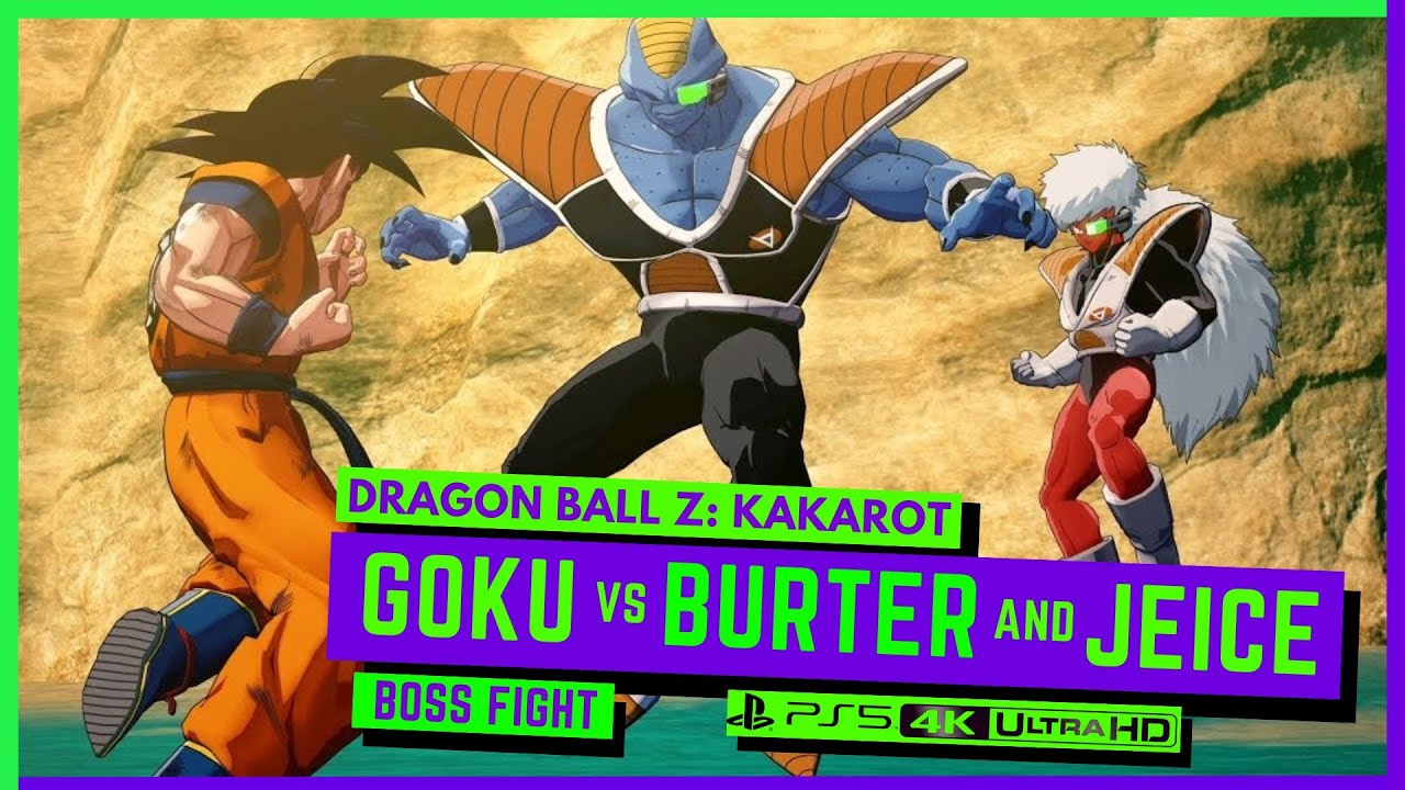 Dragon Ball Z: Kakarot - GOKU vs BURTER & JEICE - Boss Fight [PS5] 4K ...