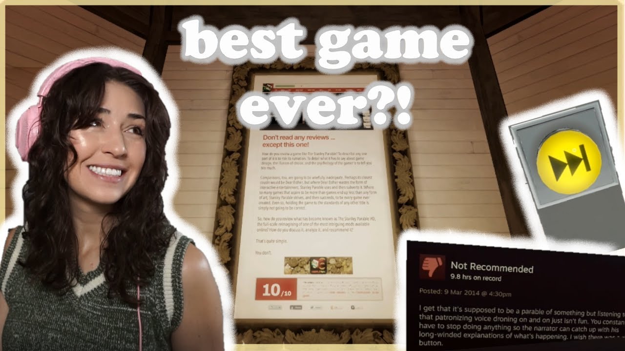 a skip button in the stanley parable is... interesting || First Time ...