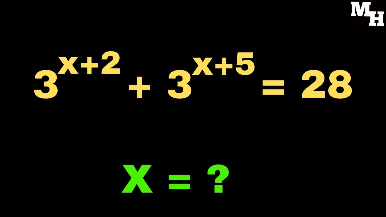 A Nice Exponential Equation Maths Olympiad | Solving Exponential Equation | Find x - YouTube