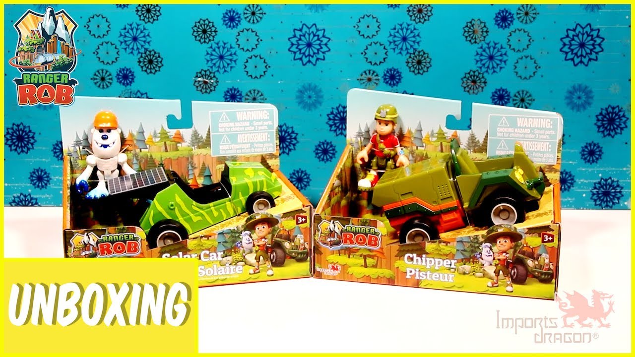 Ranger Rob Solar Car and Chipper Unboxing Video | Imports Dragon - YouTube
