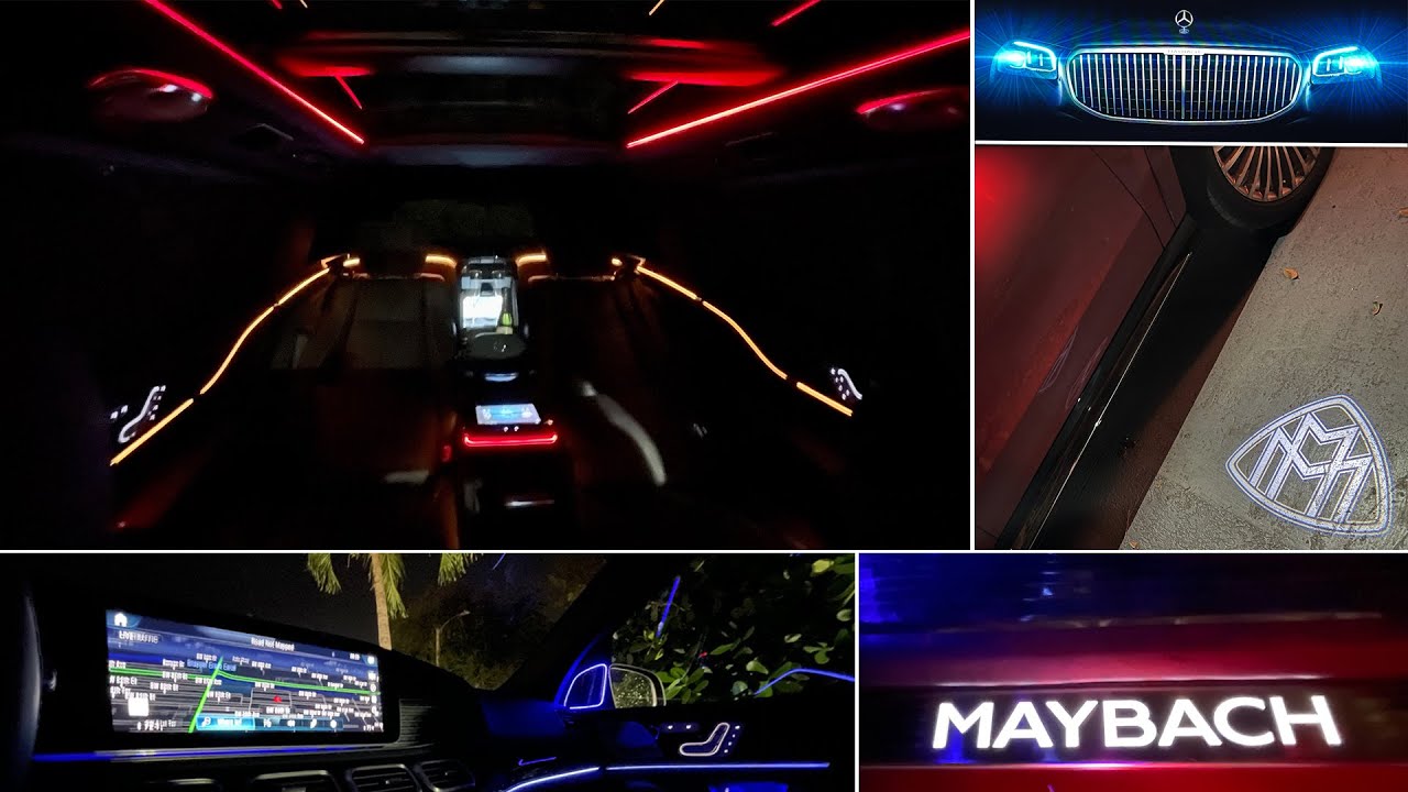 2021 Mercedes-Maybach GLS 600 4MATIC light show - YouTube