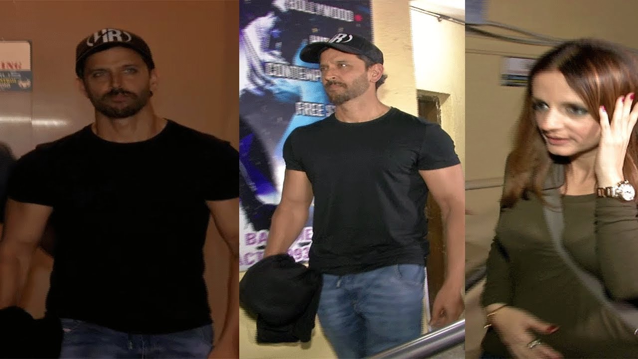 Hrithik Roshan & Ex Wife Suzzane Khan Spotted Together @ Juhu PVR Along ...