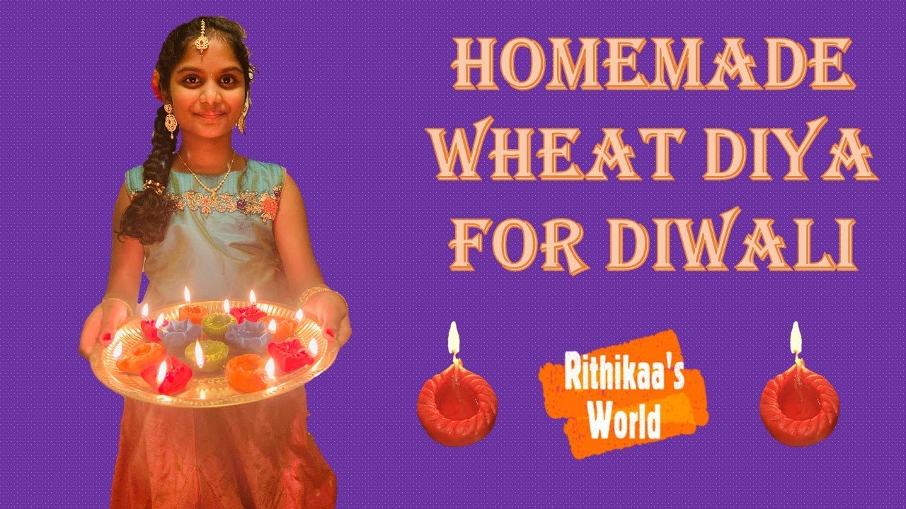 Homemade Wheat Diyas | గోదుమ పిండి దీపాలు | 4 Unique Diya Designs | DIY ...