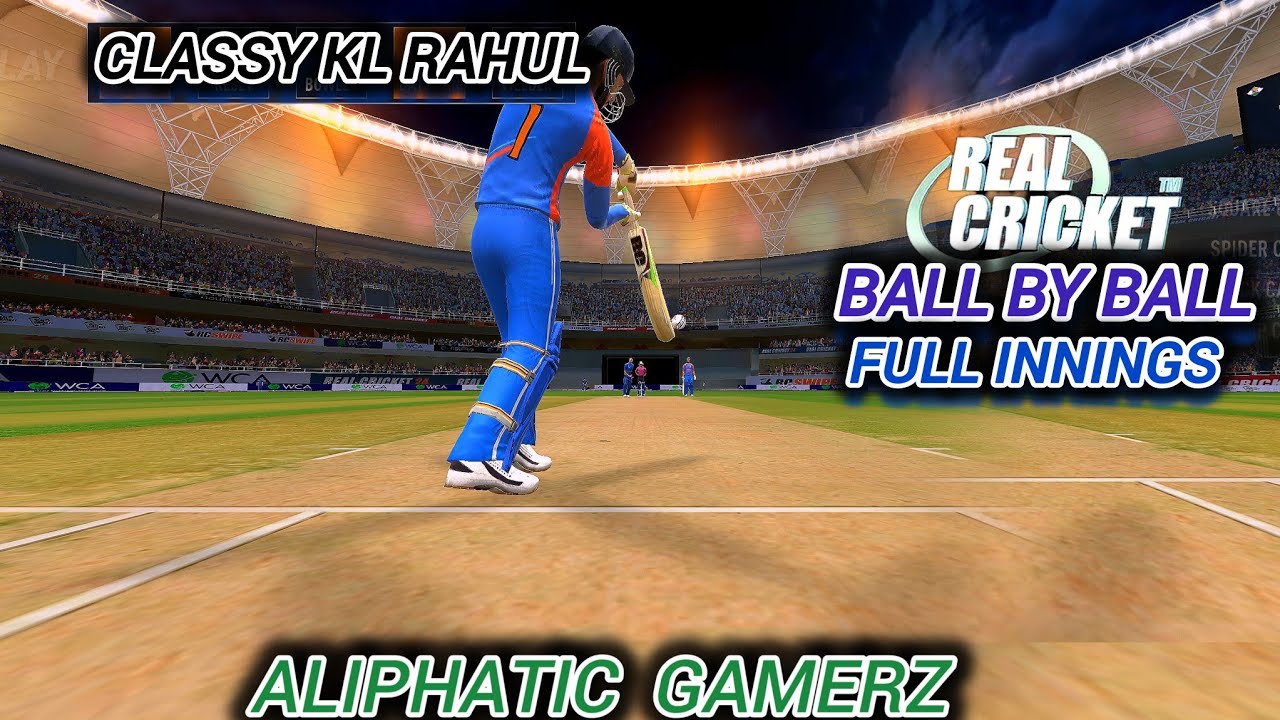 KL Rahul's 90*(46) Ball By Ball! T20 Cricket | Real Cricket - YouTube