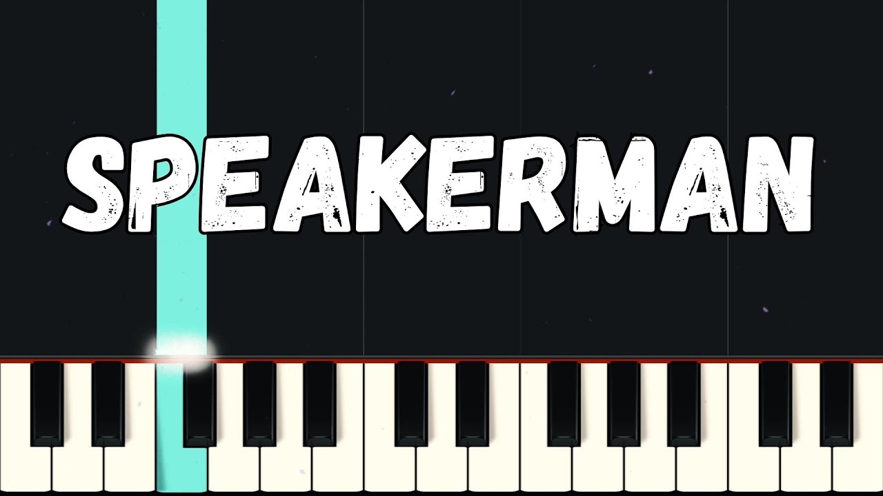 Speakerman - Theme Song | Beginner Piano Tutorial Easy - YouTube