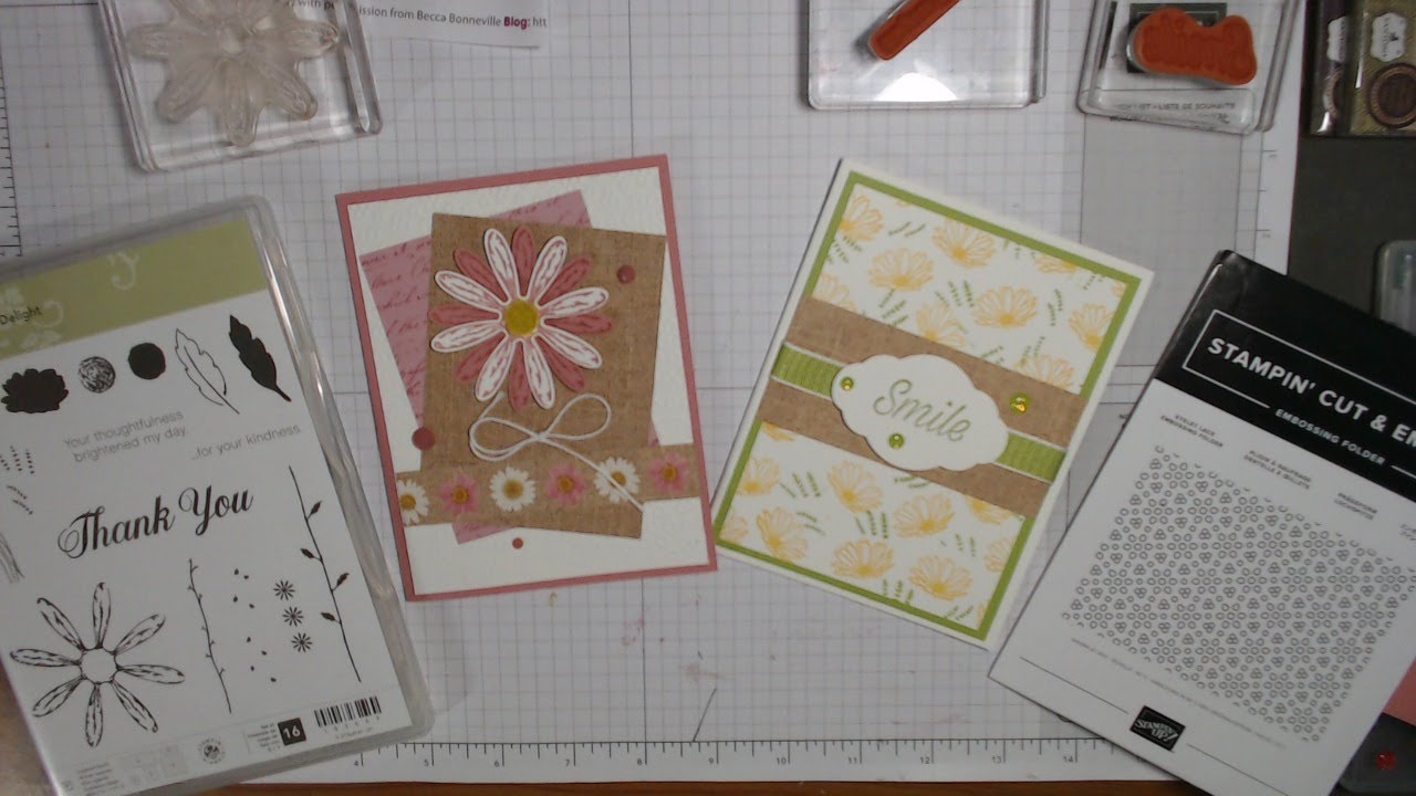 DAISY DELIGHT - PART 2 - Making the other 2 cards - YouTube