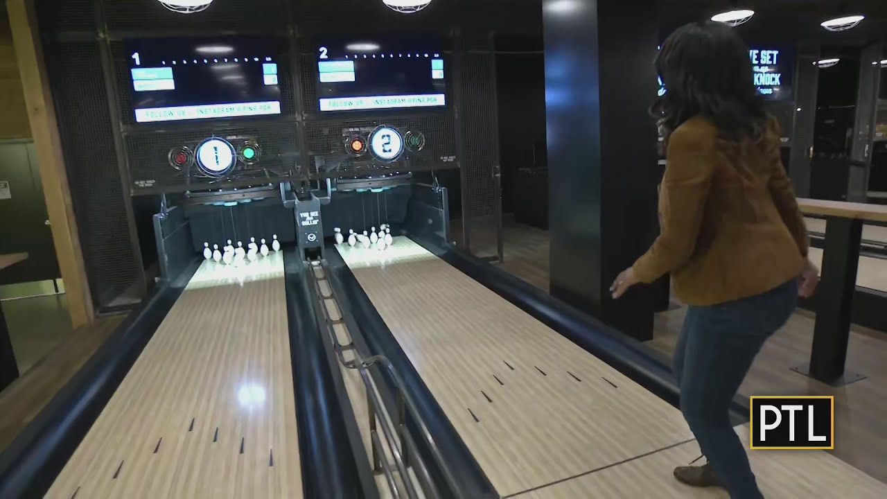 Bowling, pinball, slides and more at Pins Mechanical Co. - YouTube