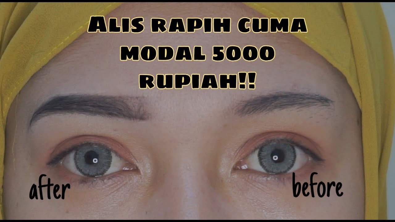 TUTORIAL ALIS GAMPANG!! MUDAH!! MURAH!! | TUTORIAL ALIS PAKE BROW ...