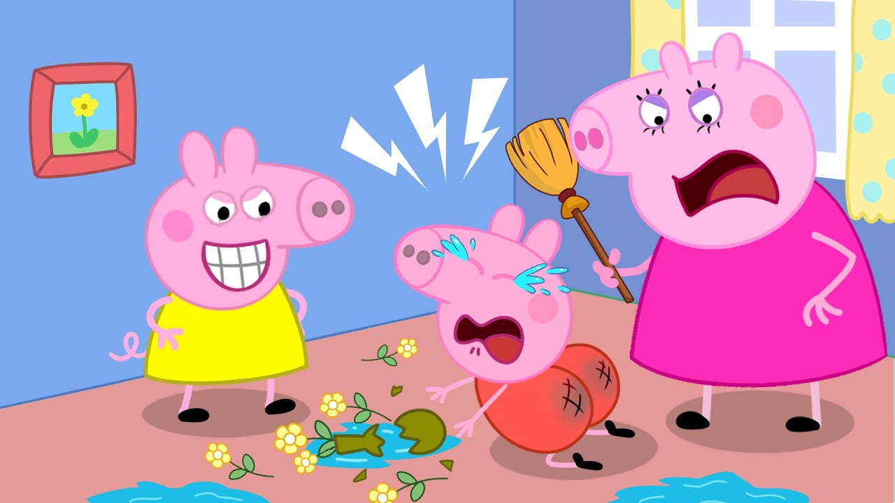 Mother Pig, please be gentle with Peppa!!! Peppa Pig Funny Animation ...