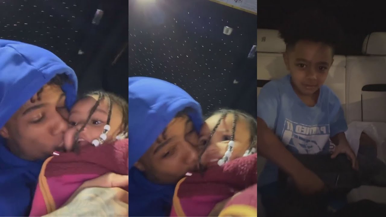 BlueFace Helps Daughter Into Car After Late Night Landing On Jet🥺🥺🥺 ...
