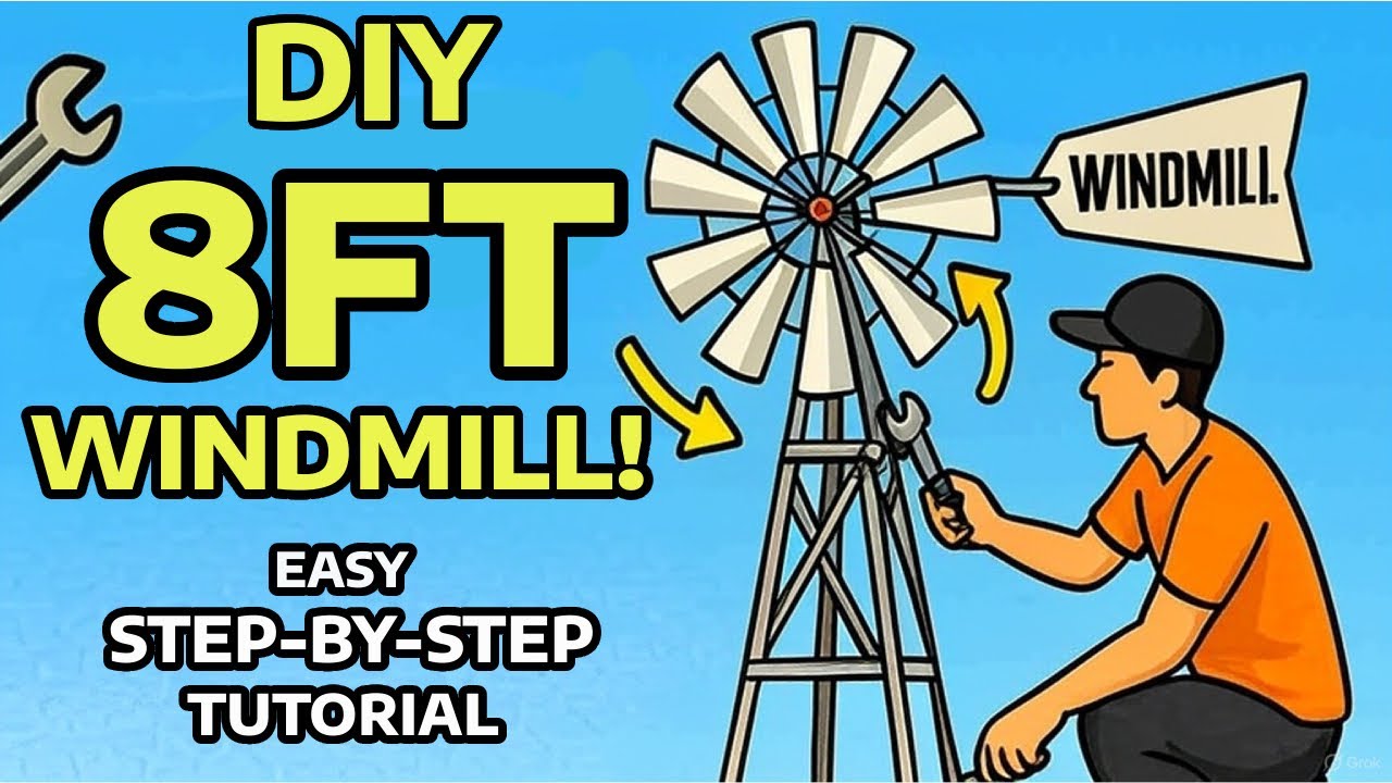 Wingard's 8 Ft Windmill Assembly! Full Tutorial - YouTube