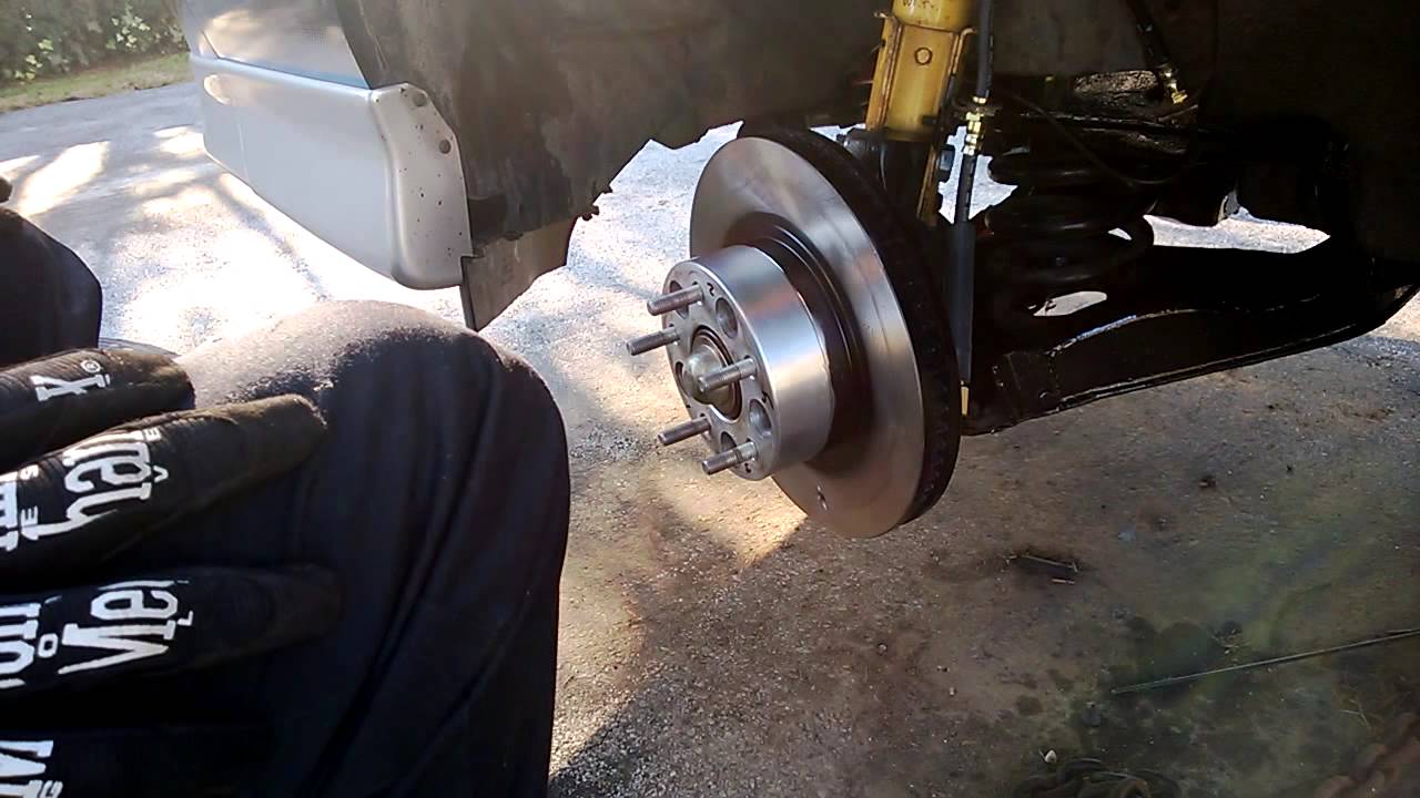 LS1 Front Brake Assembly and Wheel Adapter Install - YouTube