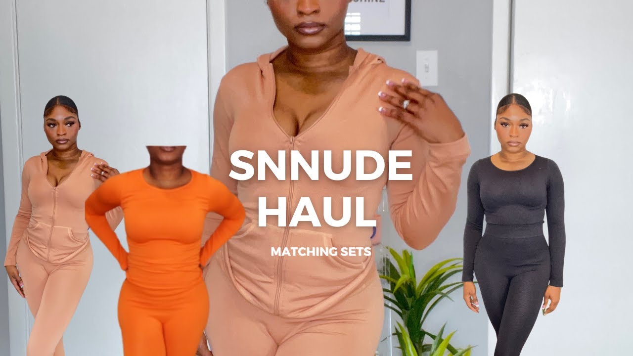 SNNUDE HAUL and Try-On| Matching Sets - YouTube