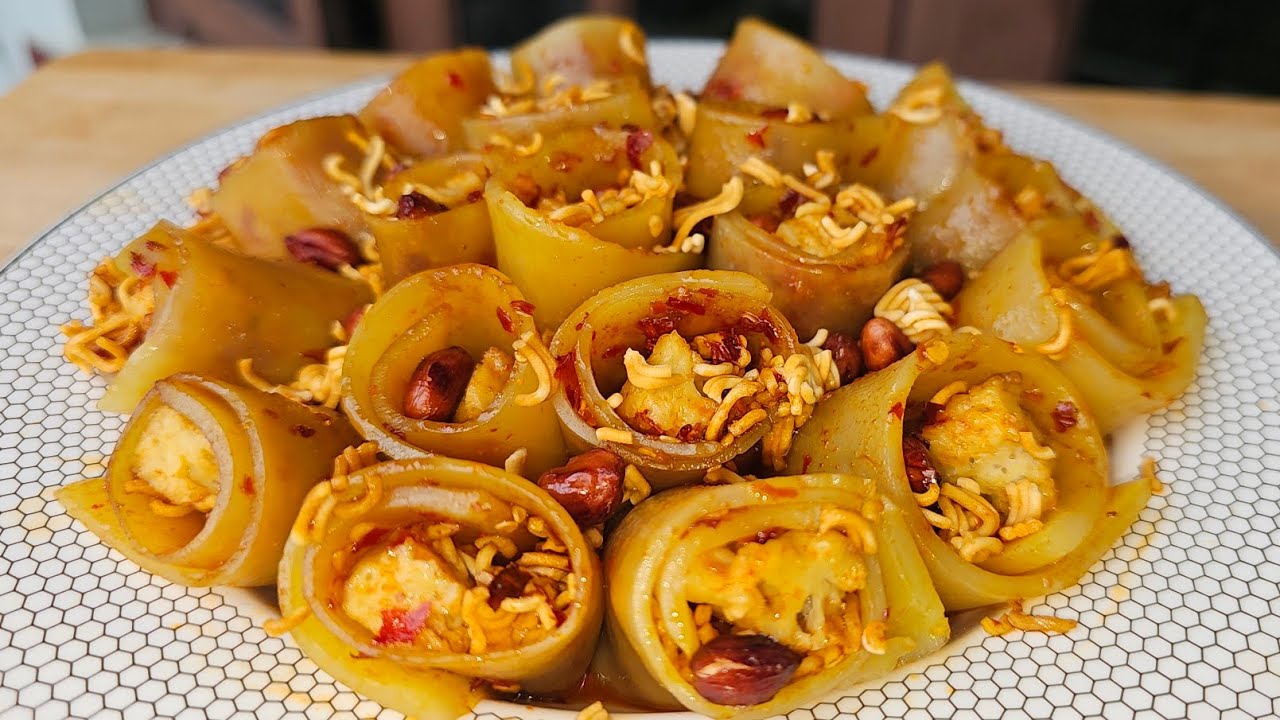 Laping घरमा यसरी बनाउनु होस|Tibetan Street Food Yellow Laphing Recipe ...