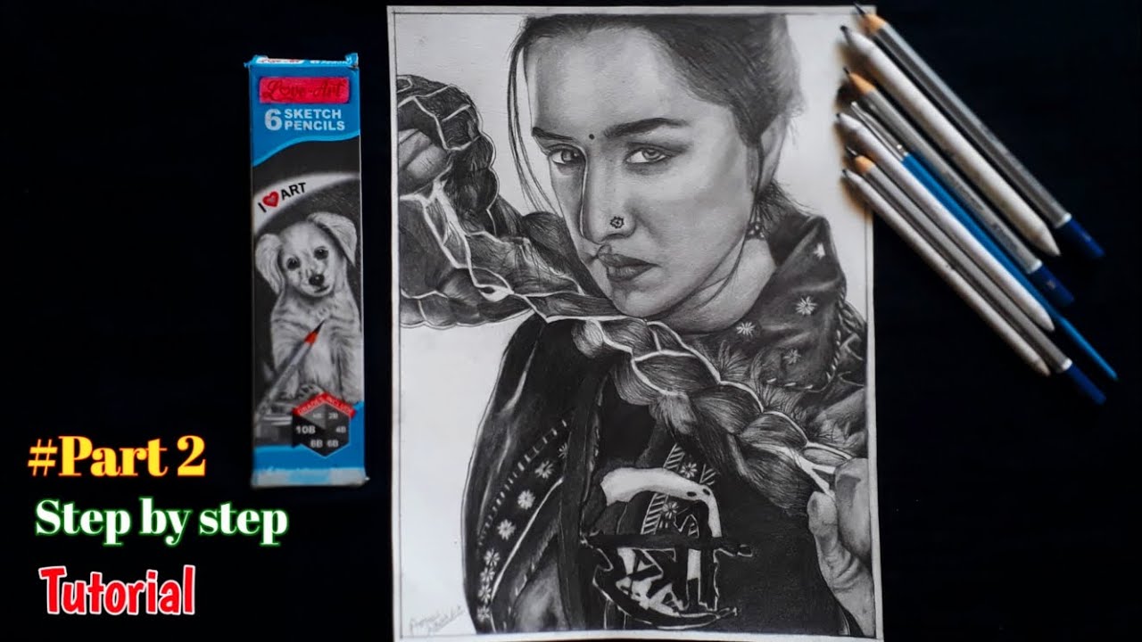 drawing shradha Kapoor | drawing shradha Kapoor stree 2 part 2 | how to ...