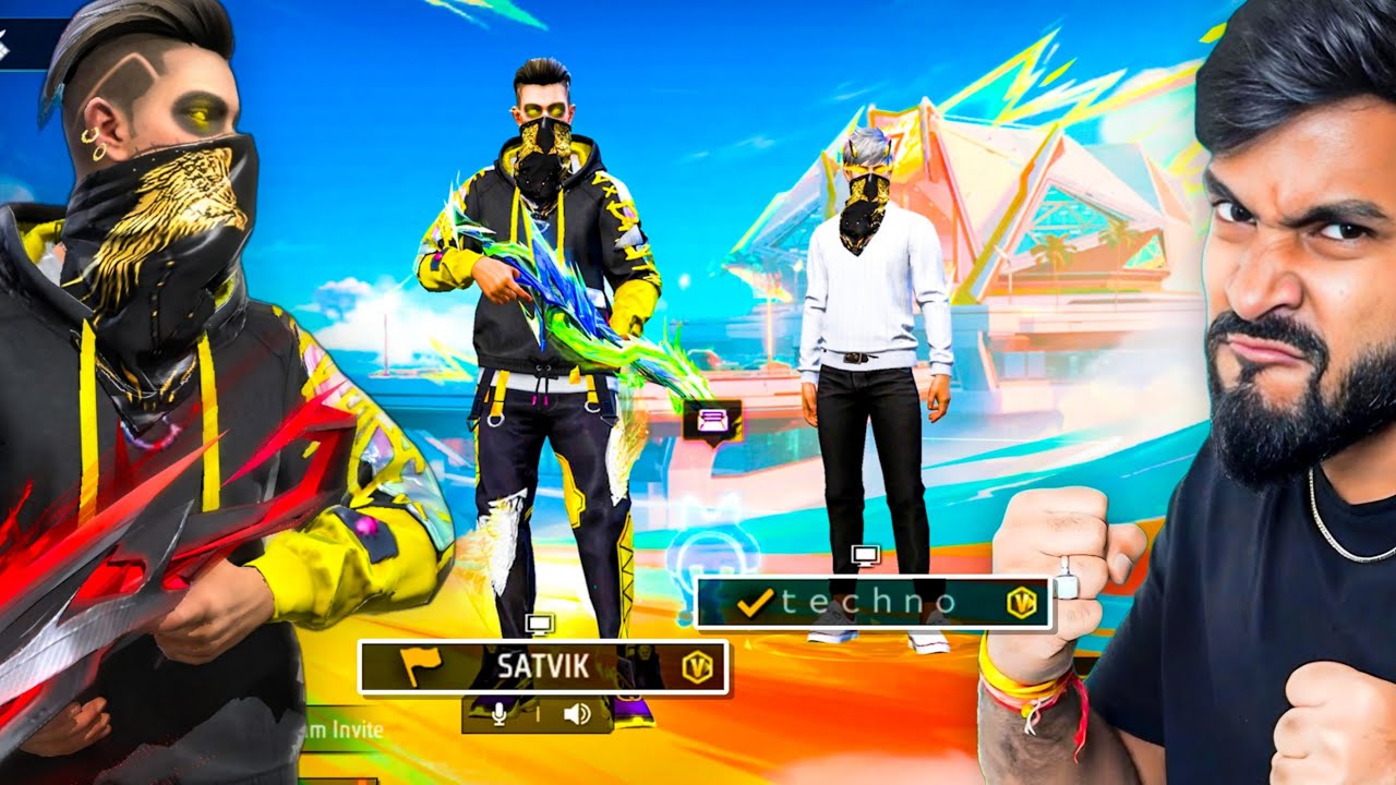 FINALLY TECHNO BHAI & SATVIK PLAYS FREE FIRE - YouTube