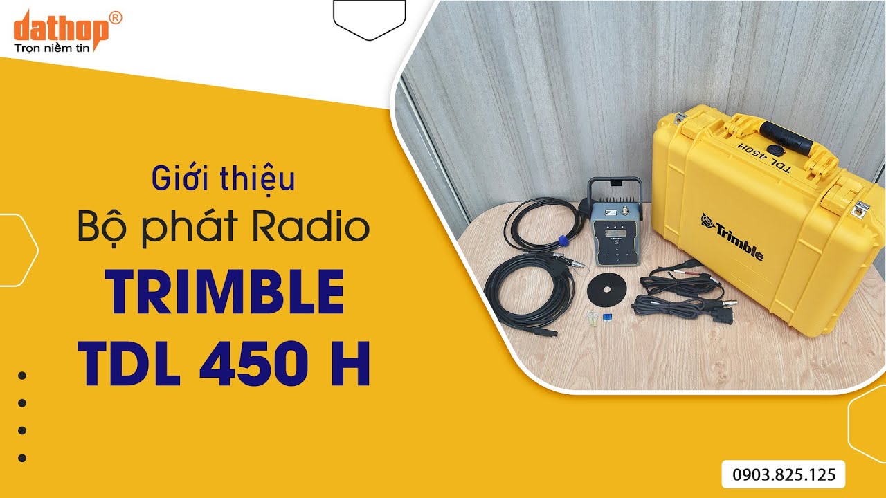 Bộ phát Radio Trimble TDL 450 H - YouTube