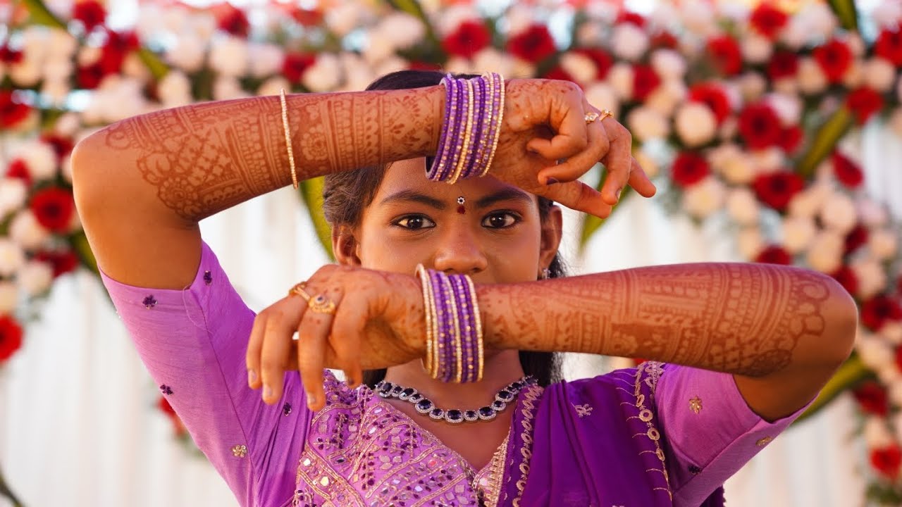 Manvitha Reddy (Sweety) Half Saree Function 4K ️ 10-02-2024 - YouTube