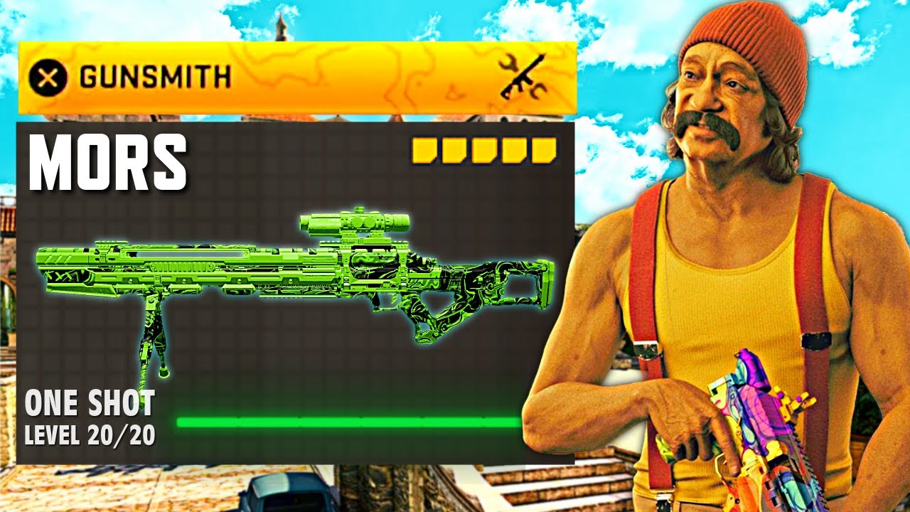 the new *ONE SHOT* MORS SNIPER RIFLE CLASS SETUP on Rebirth Island ...