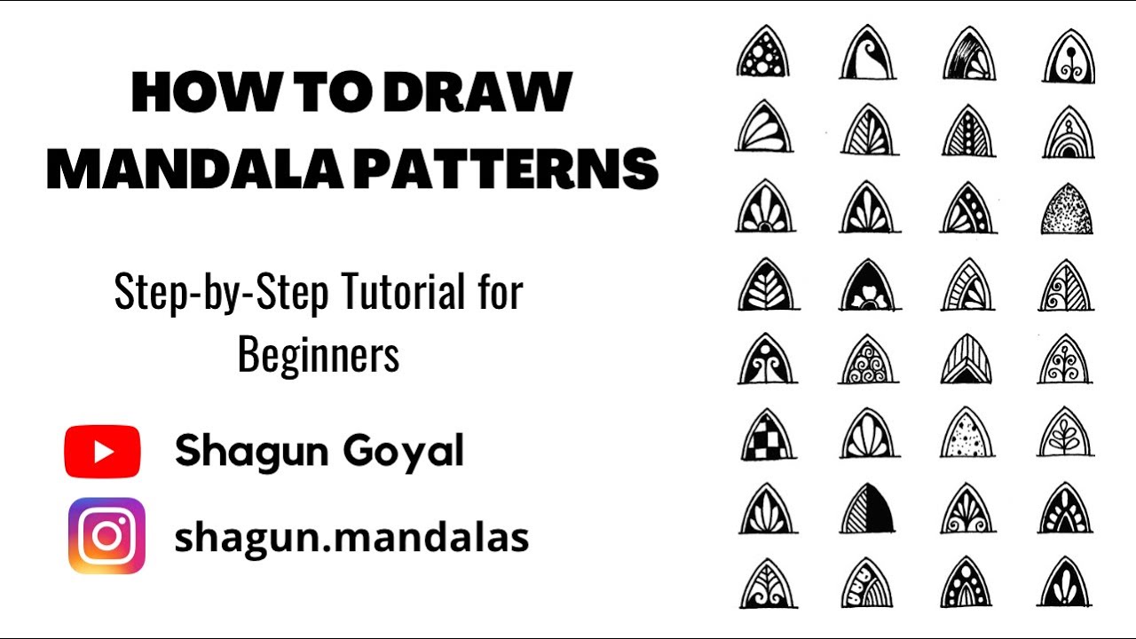 Mandala Pattern Art for Beginners | Step by Step Mandala Patterns ...