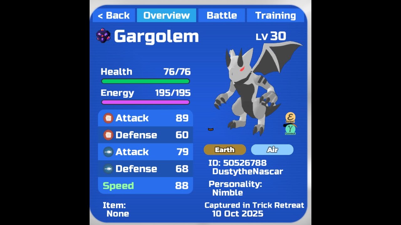 Loomian Legacy - GAMMA GARGOLEM! - YouTube