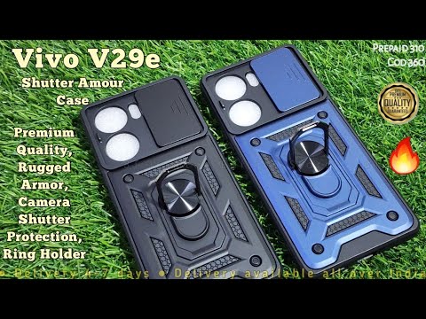 Vivo V29e Shutter Armor Back Cover ! Vivo V29e Stylish Back Cover - YouTube