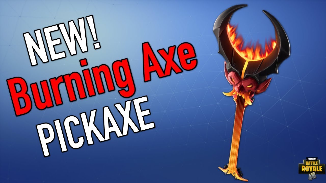 New Burning Axe Pickaxe Sound and Review! - YouTube