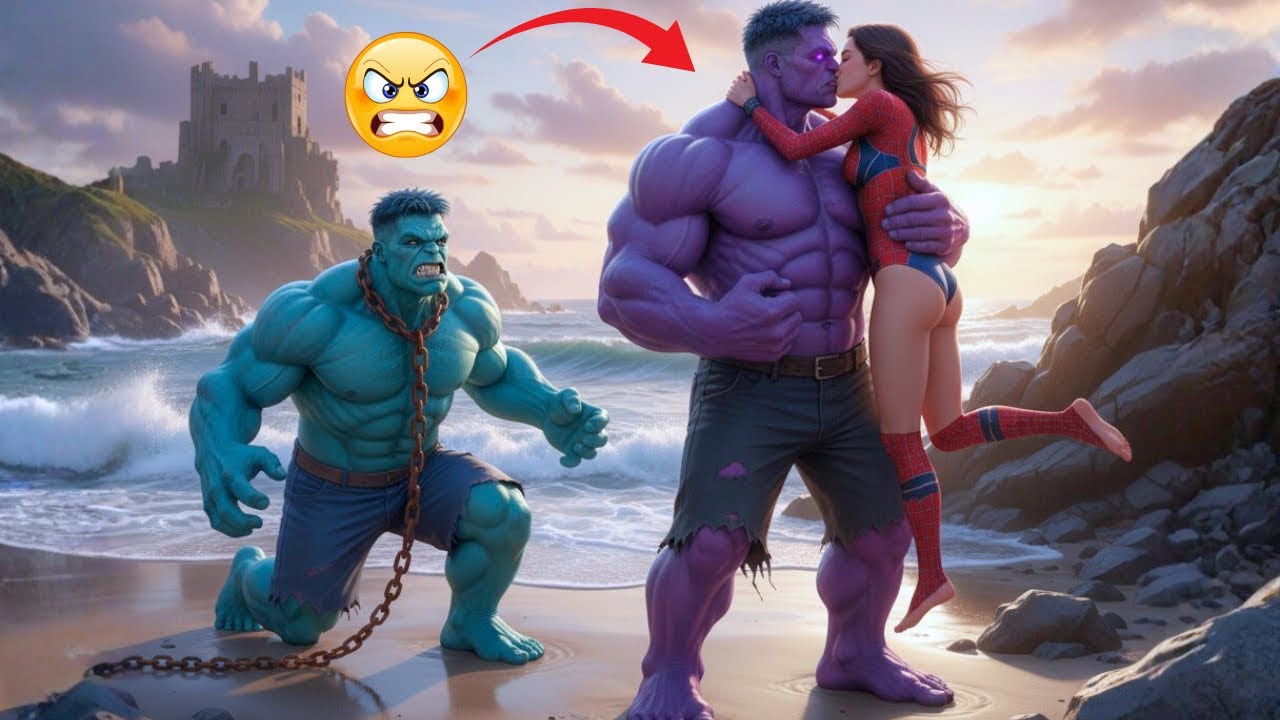 BLUE HULK vs PURPLE HULK! EPIC BATTLE to Save SPIDER-GIRL on a Military ...
