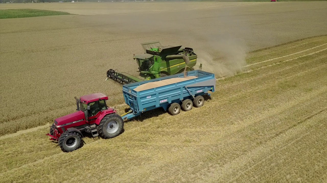 Moisson du blé en Seine et Marne, en 2017. - YouTube