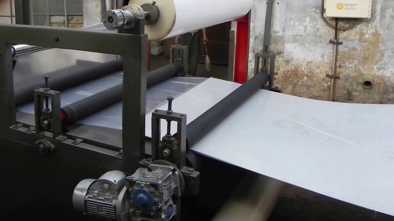 PE Protective Film Laminating (Pasting) Machine - YouTube