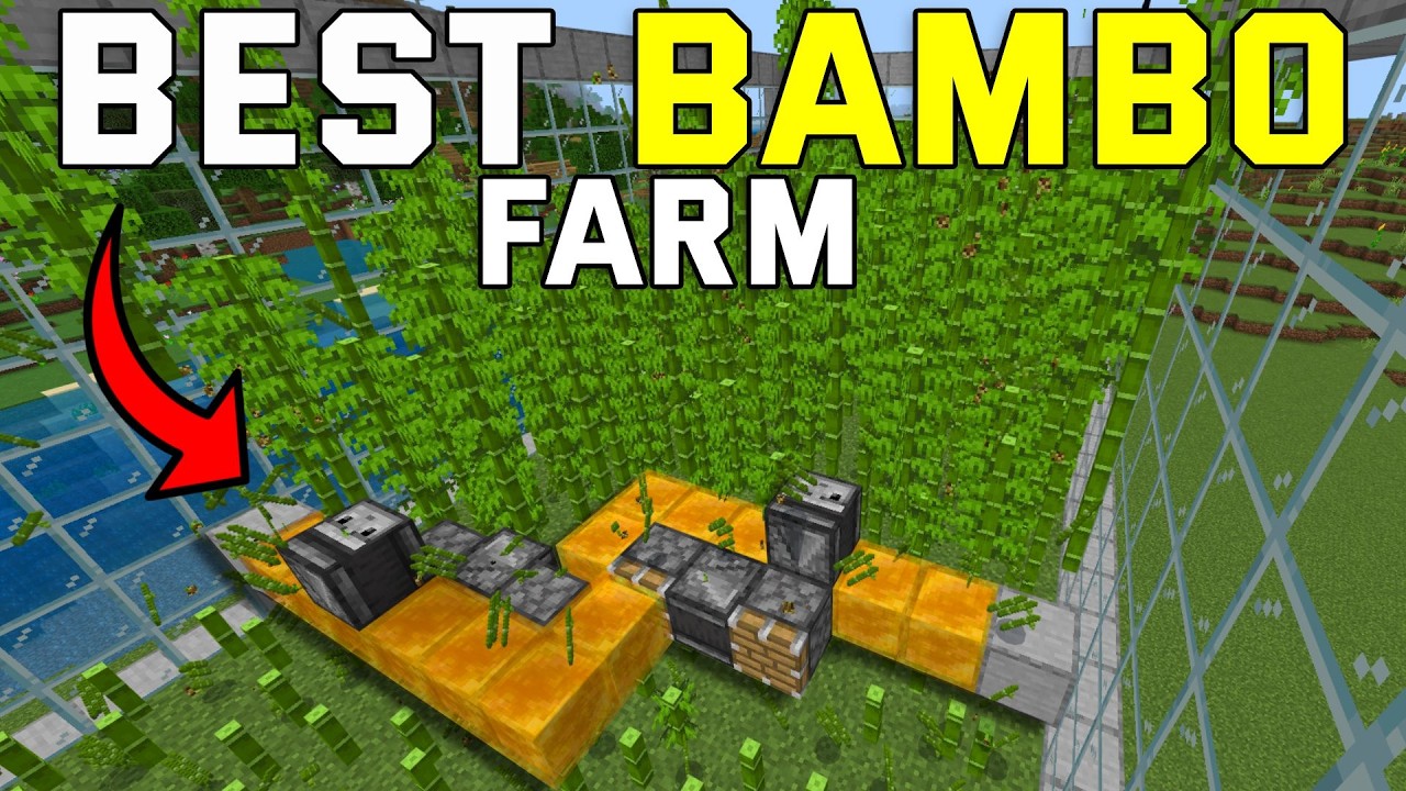 BEST & EASY Bambo Farm Minecraft 1.21+ (Bedrock,Mcpe,Ps4,Xbox) - YouTube