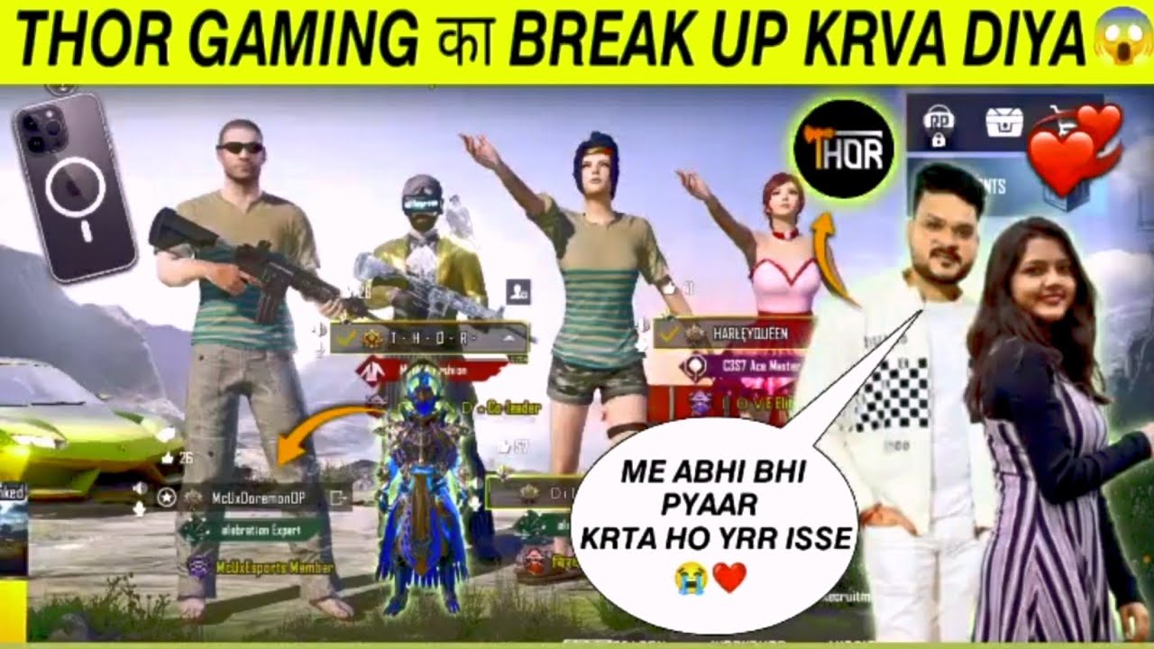 Fake Thor Gaming & His GF Call Me Noob 😭 Thor Gaming Got Break-Up😱 ...