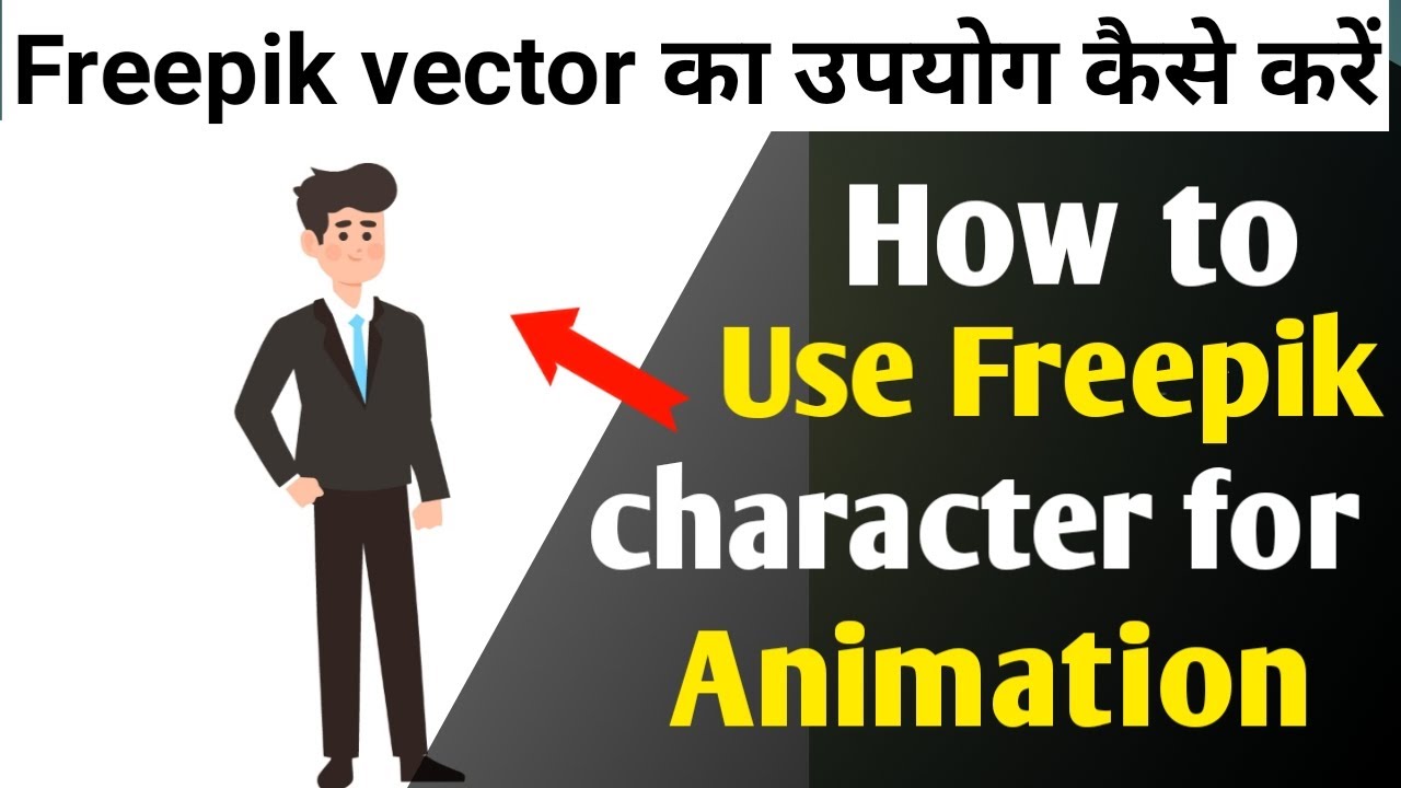 how to use freepik character । How to use free pic men character for ...