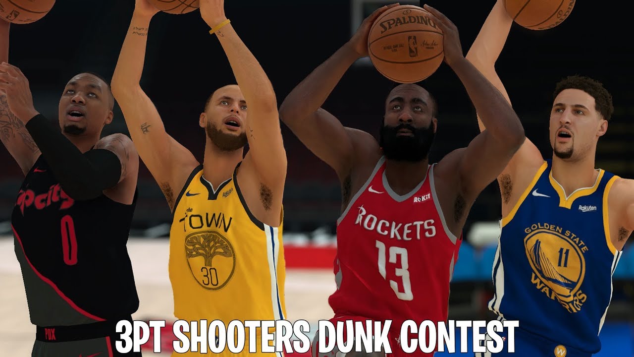 Best NBA Three Point Shooters In A Dunk Contest! | NBA 2K19! - YouTube