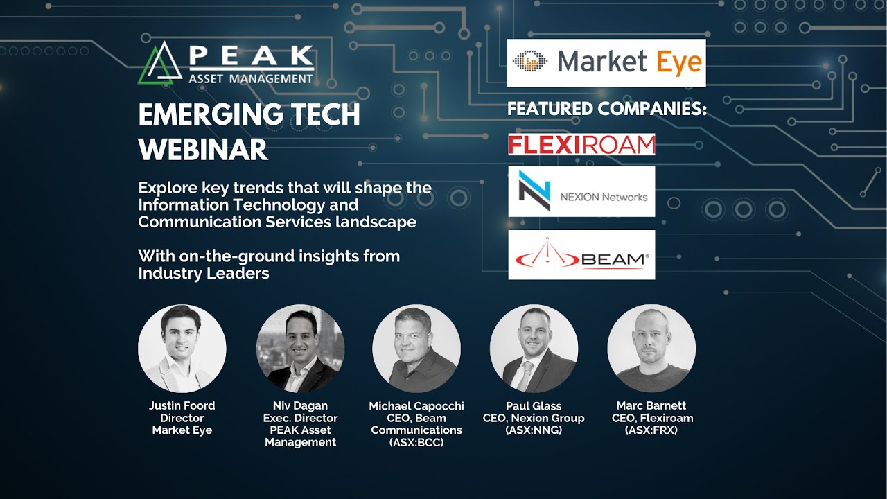 Emerging Tech Webinar - YouTube