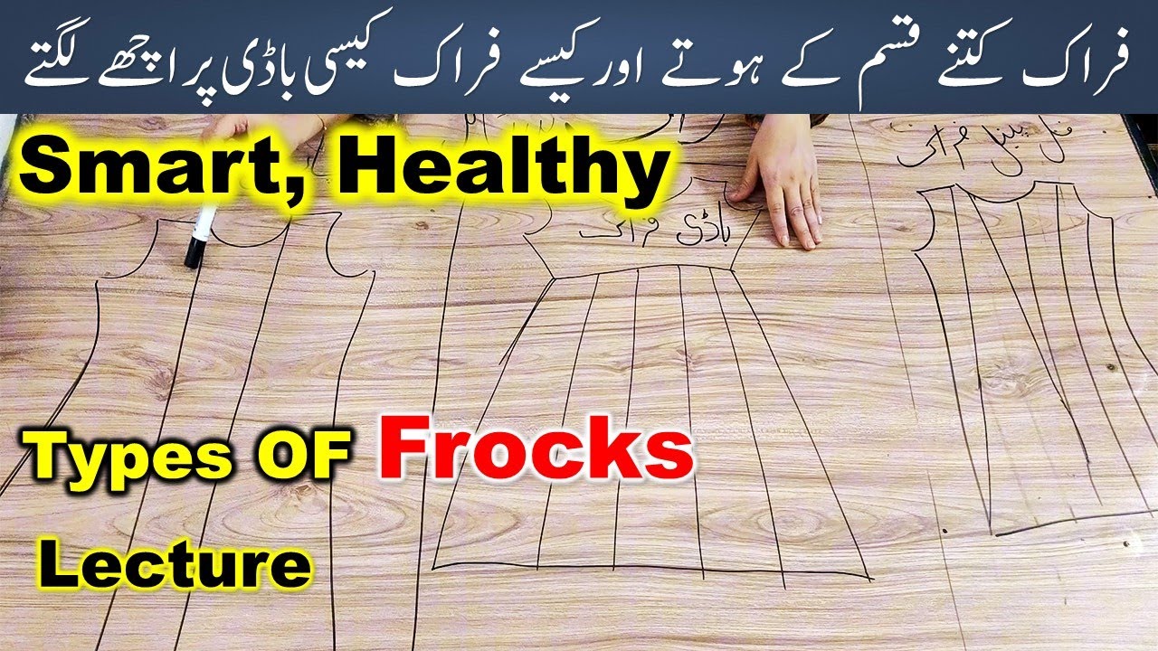 Types Of frock smart and Healthy Frock cutting and stitching || Frock ...
