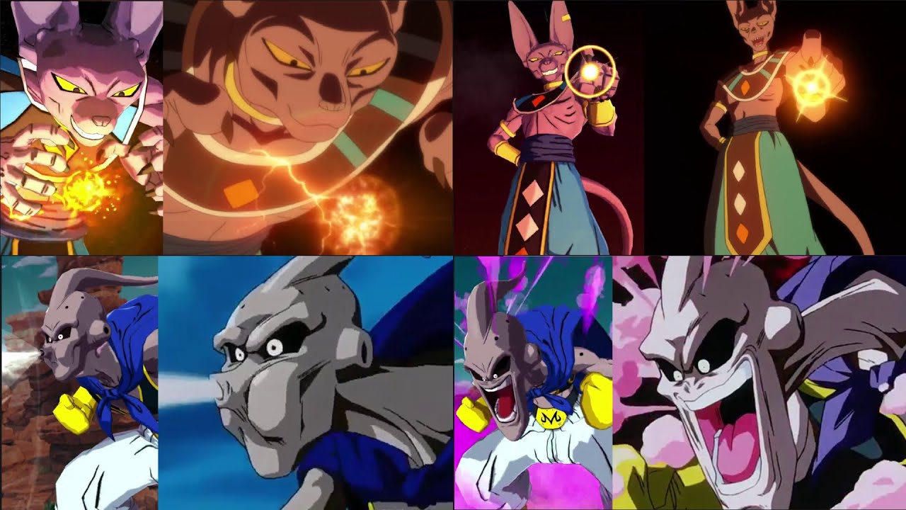 ( Side by Side ) Beerus and Evil Buu References! in Dragon Ball Legends ...