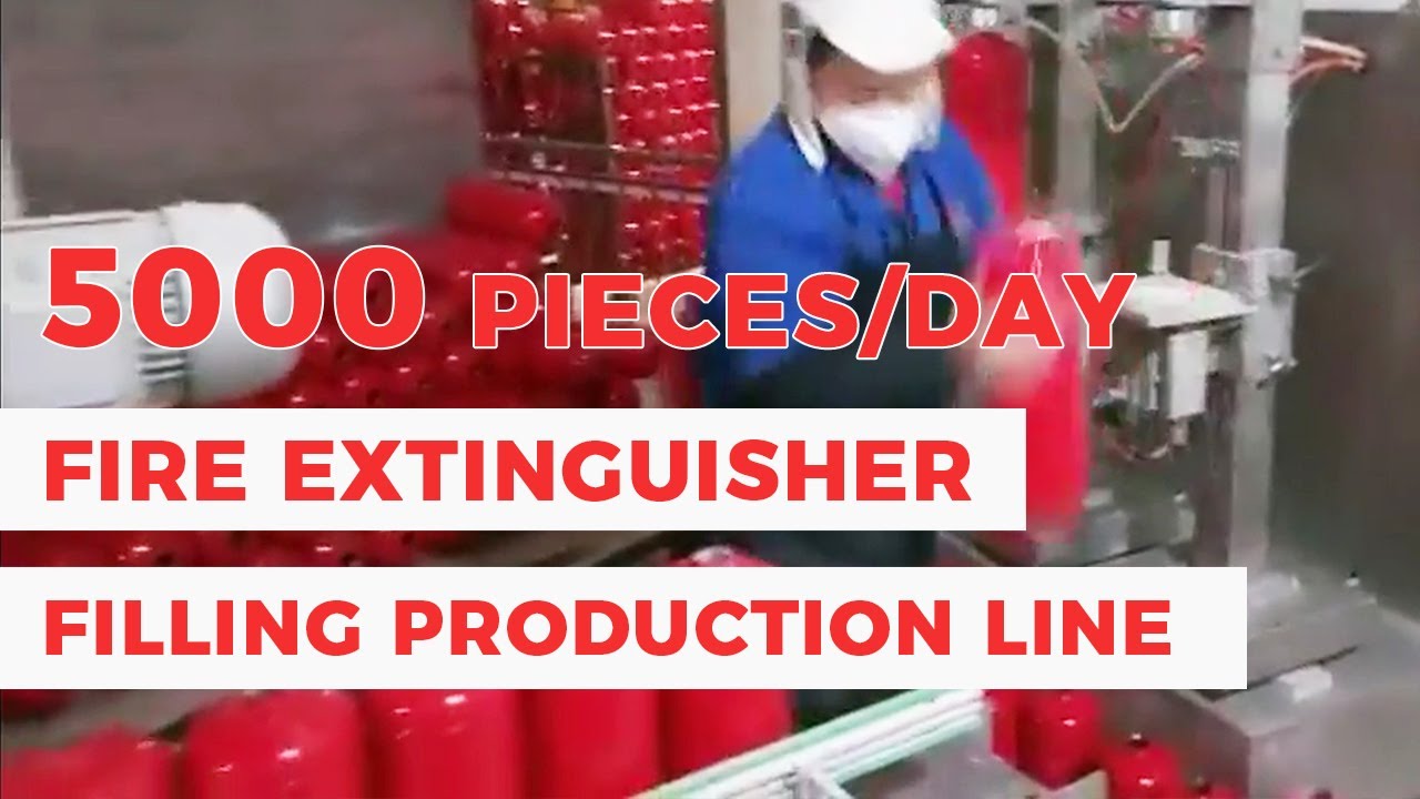 Automatic Dry Powder Fire Extinguisher Filling Line Extinguisher ...