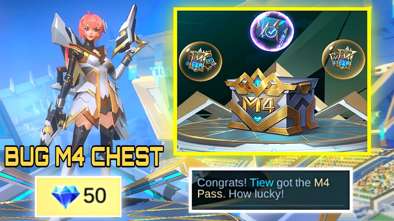 BUG M4 SUPPORT CHEST!! ONLY 50 DIAMONDS FOR M4 BEATRIX SKIN?!! | MOBILE LEGENDS - YouTube